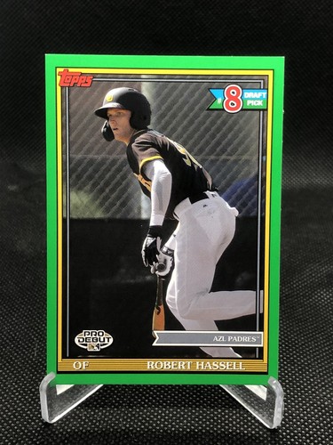 2021 Topps Pro Debut Robert Hassell #PD-157 Paper Green /99 Nationals ...