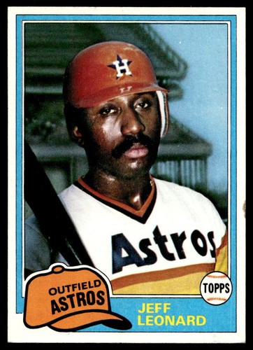 1981 Topps 469 Jeff Leonard Houston Astros Baseball Card | eBay