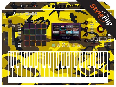 MPC Key 37 Standalone Skin | Camo Yellow | Protective Decal | StyleFlip ...