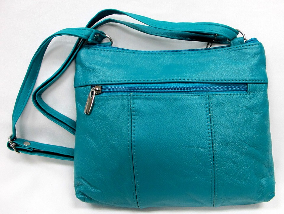 Genuine Leather Every Day Purse Shoulder or Cross Body Slim Light ...