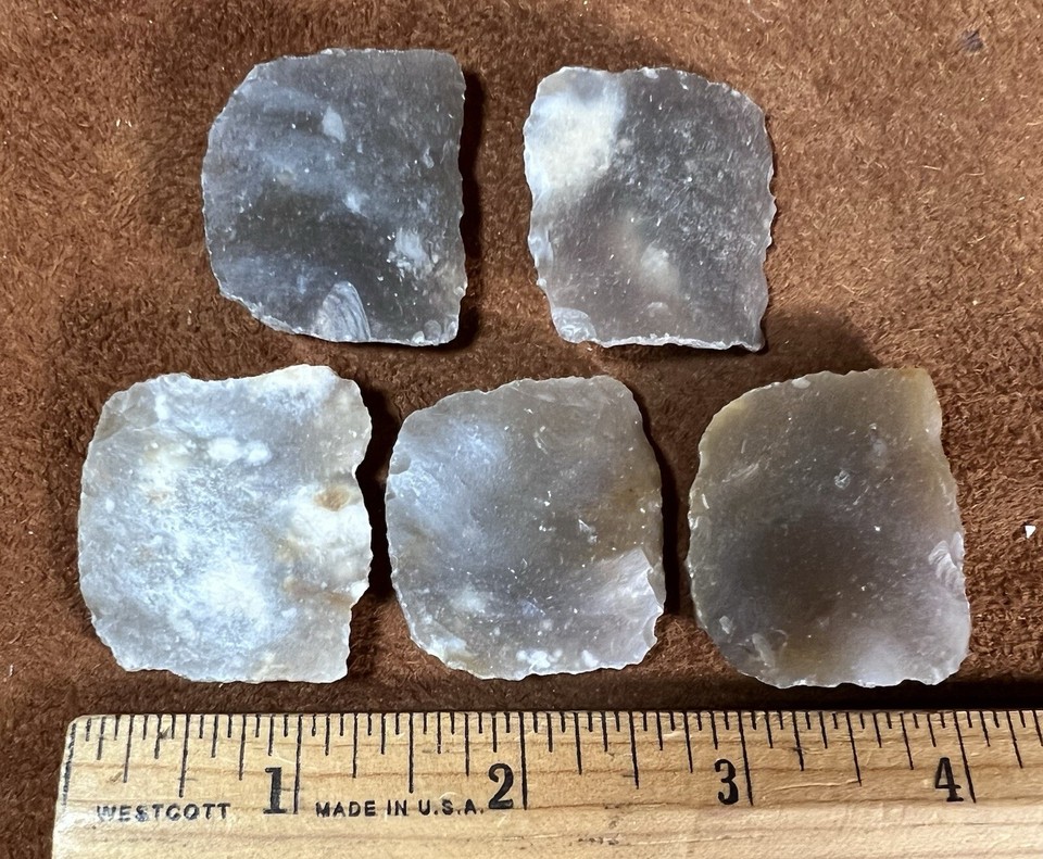 5 Cut FLINT RIVER, GEORGIA Flints Muzzleloader Flintlock Black Powder ...