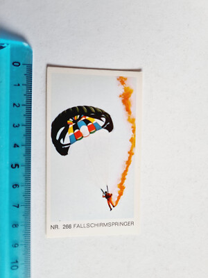 Fallschirmspringer Adhesive Airplain Sticker Autocollant Vintage 80s | eBay