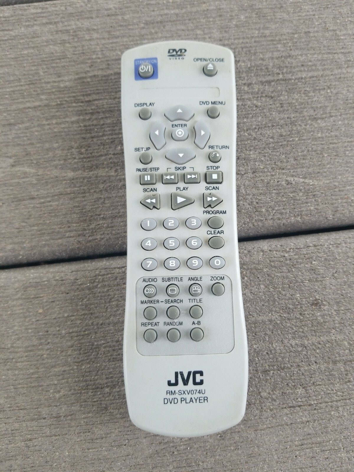 OEM JVC DVD Player Remote Control RM-SXV074U TESTED White | eBay