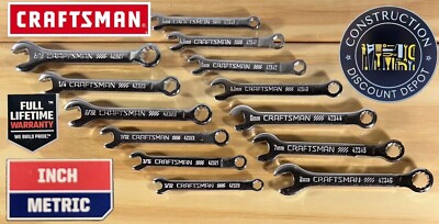 New CRAFTSMAN 13 pc Mini Miniature Ignition SAE & METRIC Midget Wrench ...