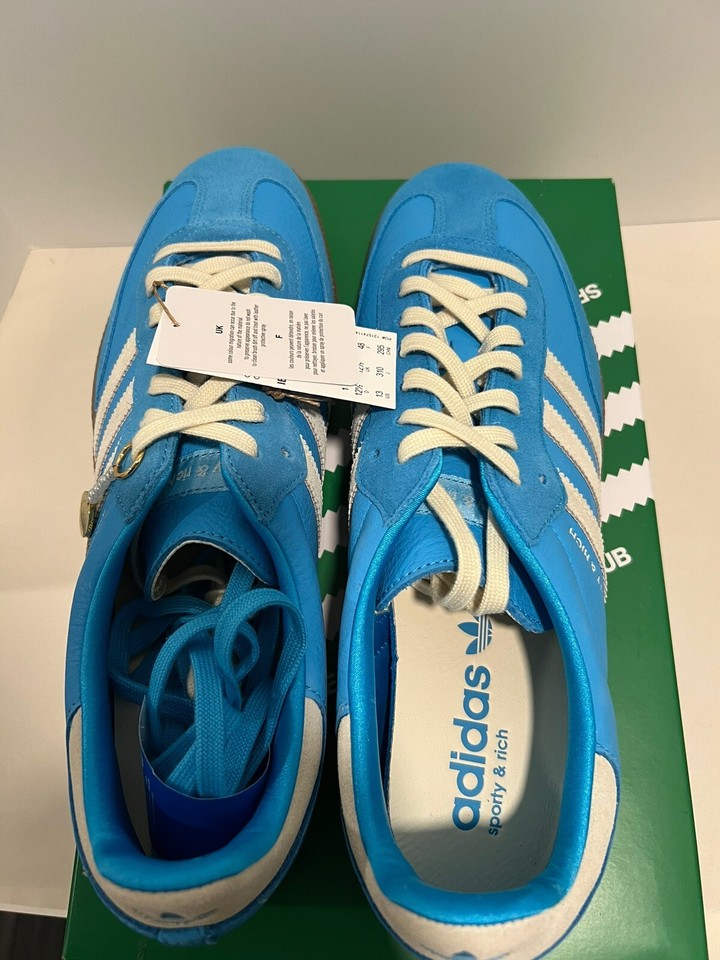 Sporty And Rich Adidas Samba OG Blue Rush New Size 13 Ships ASAP | eBay