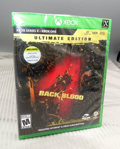 NEW Back 4 Blood ULTIMATE EDITION Xbox Series X Xbox One 1 2020 Video ...