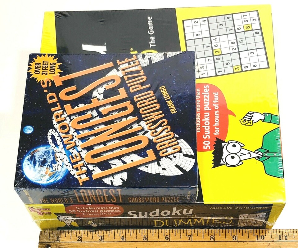 CLEARANCE! Sudoku for Dummies GAME & The World's Longest Crossword ...