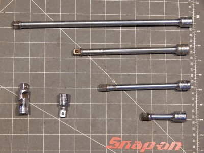 Snap On 6Pc 3/8 Drive Socket Extension Universal Set 11" 8" 6" 2" 1 ...