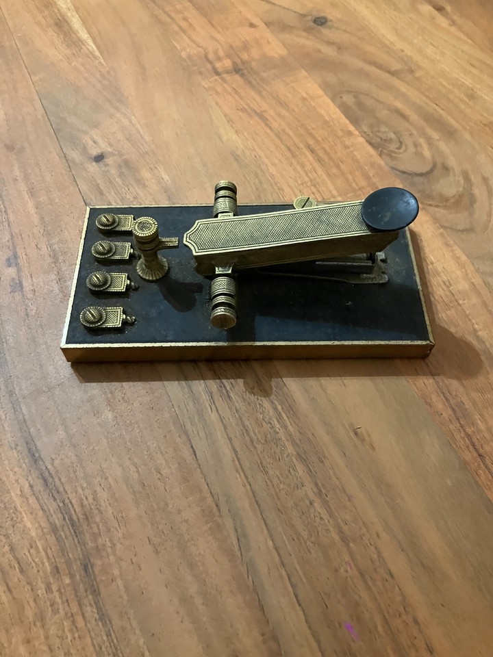 Vintage Telegraph Morse Code Key for Ham Radio Stapler | eBay