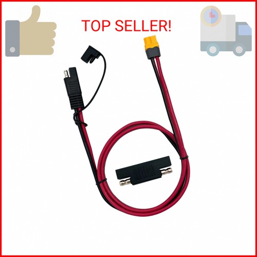 SAE to XT60 Connector Cord 12AWG Wire Extension Cable for Solar ...