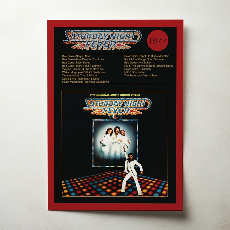 Saturday Night Fever Fine Art Album Poster | eBay UK