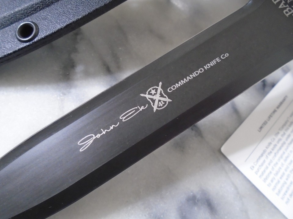 Kabar John EK Commando Dagger Knife Fixed Blade Full Tang 1095 Crovan ...