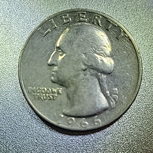 1966 Quarter with rim error, no mint mark. Good Condition | eBay