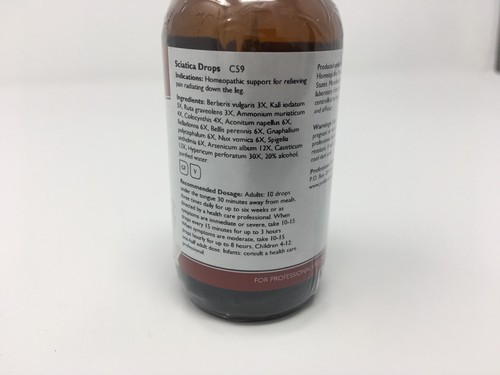 Sciatica Drops 2 oz For Temporary Relief of Minor Pain Radiating Down ...