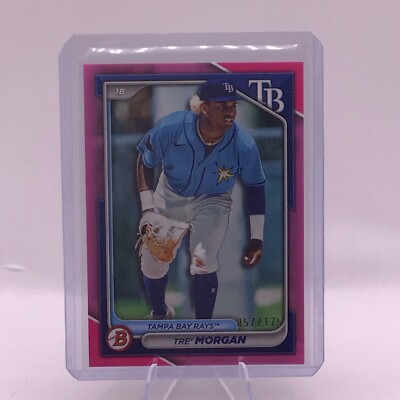2024 Bowman #BP-126 Tre' Morgan Prospects Pink #/175 Rays MLB | eBay