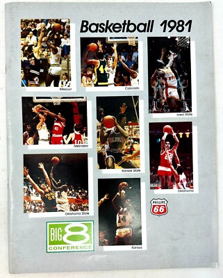 1981 Big 8 Eight Conference Basketball Media Guide Kansas Jayhawks ...