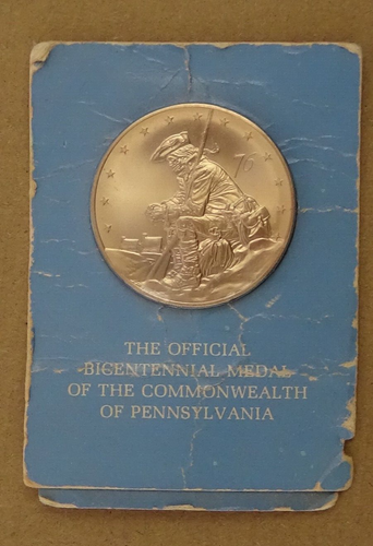 New Official Pennsylvania Bicentennial Bronze Coin by Franklin Mint#826 ...