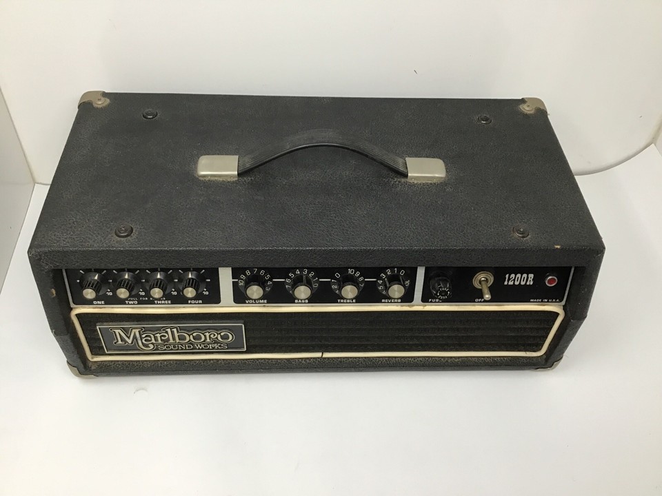Vintage MARLBORO Sound Works 1200R Guitar Speaker Amp Portable Rock ...
