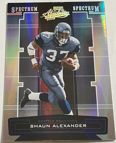 2005 Absolute Memorabilia Spectrum Silver Card #132 Shaun Alexander ...