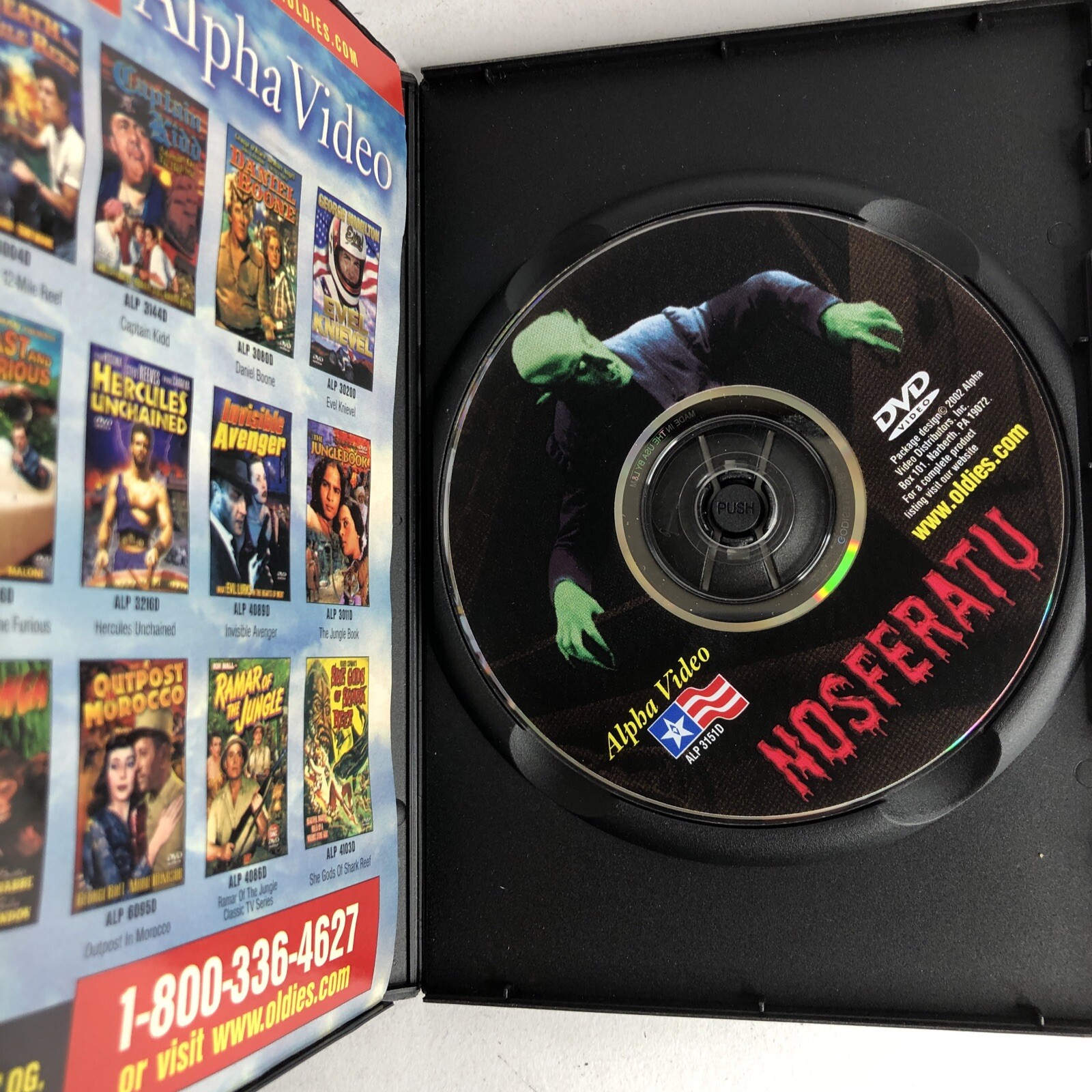 Nosferatu: A Symphony of Horror (1922) DVD Max Shreck F.W. Murnau ...