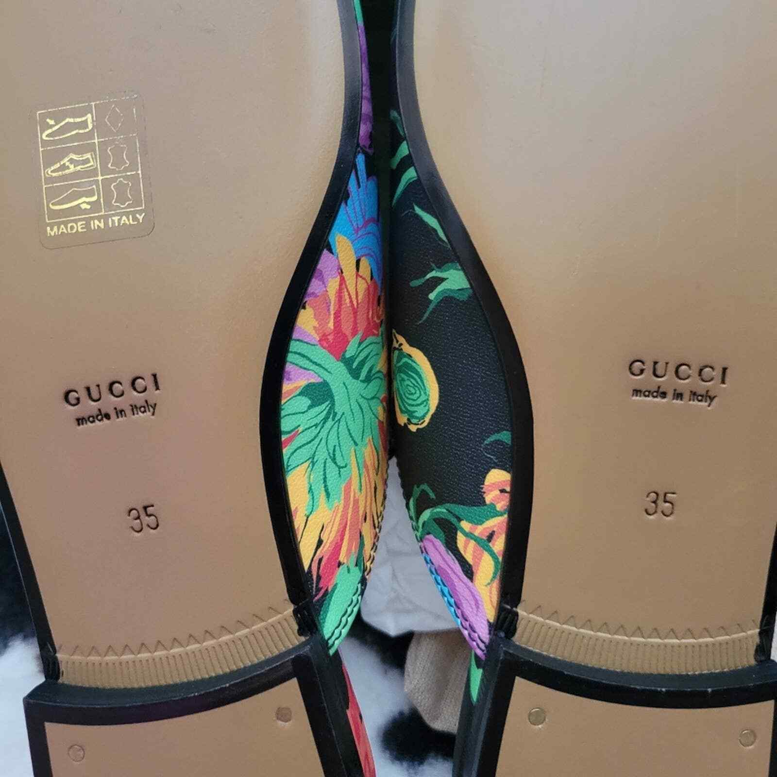 Gucci Ken Scott Floral Princeton Mules 35 5 NIB Authentic | eBay