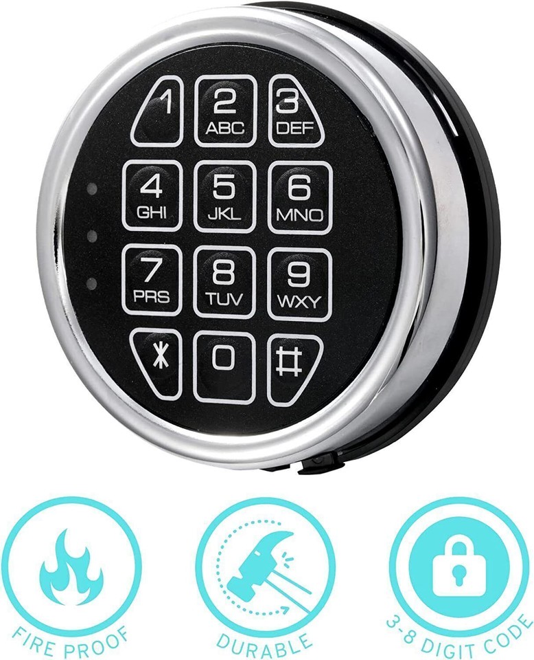 Gun Safe Replacement Digital Keypad Lock With Solenoid Lock Electronic ...