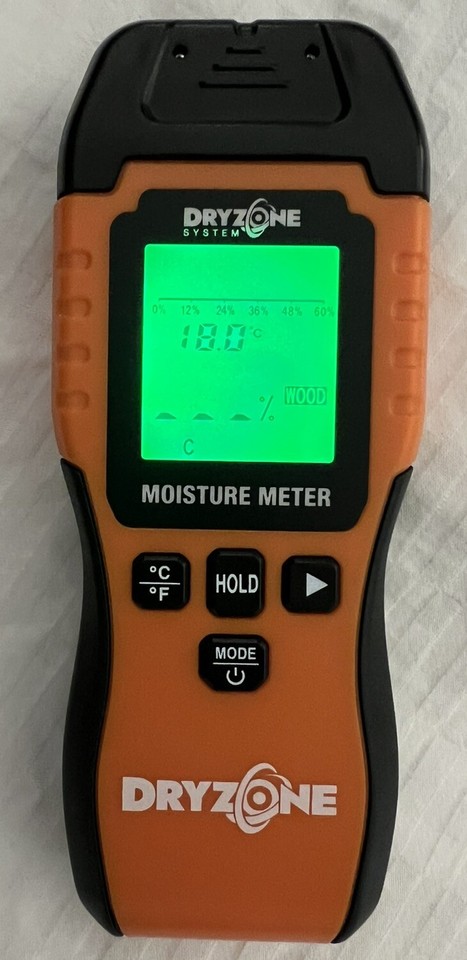 NEW | DRYZONE Moisture Meter Detector Damp Meter for Wood | Masonry ...