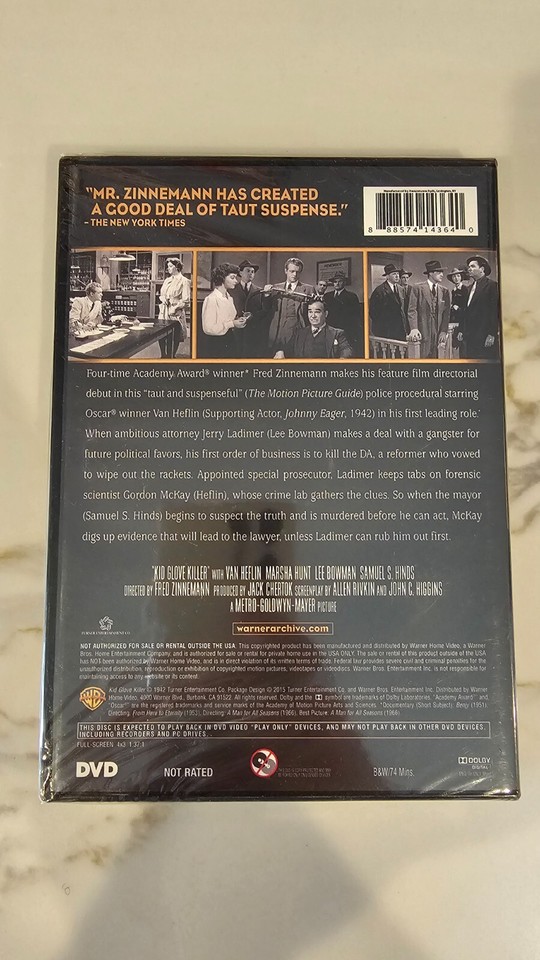 Kid Glove Killer (DVD, 1942) Warner Brothers Archive Collection NEW ...