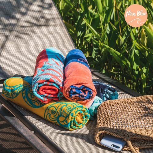 Nova Blue Lobster Beach Towel 34 - Solid Color Beach Towel Made from ...