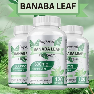 Banaba Leaf Extract - with Corosolic Acid - Blood Sugar Control, Heart ...