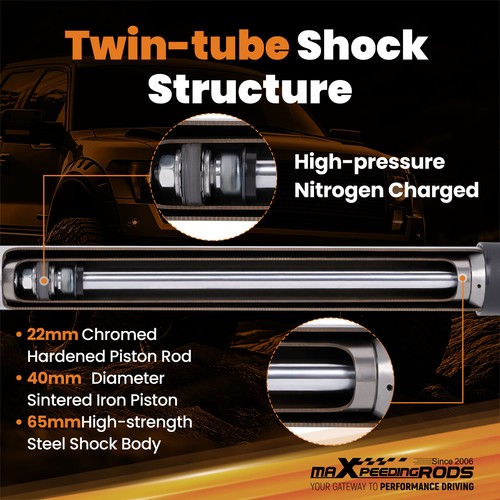 Twin-Tube Lift Shocks for HOLDEN RODEO RA 4WD 2003-2008 Front & Rear ...