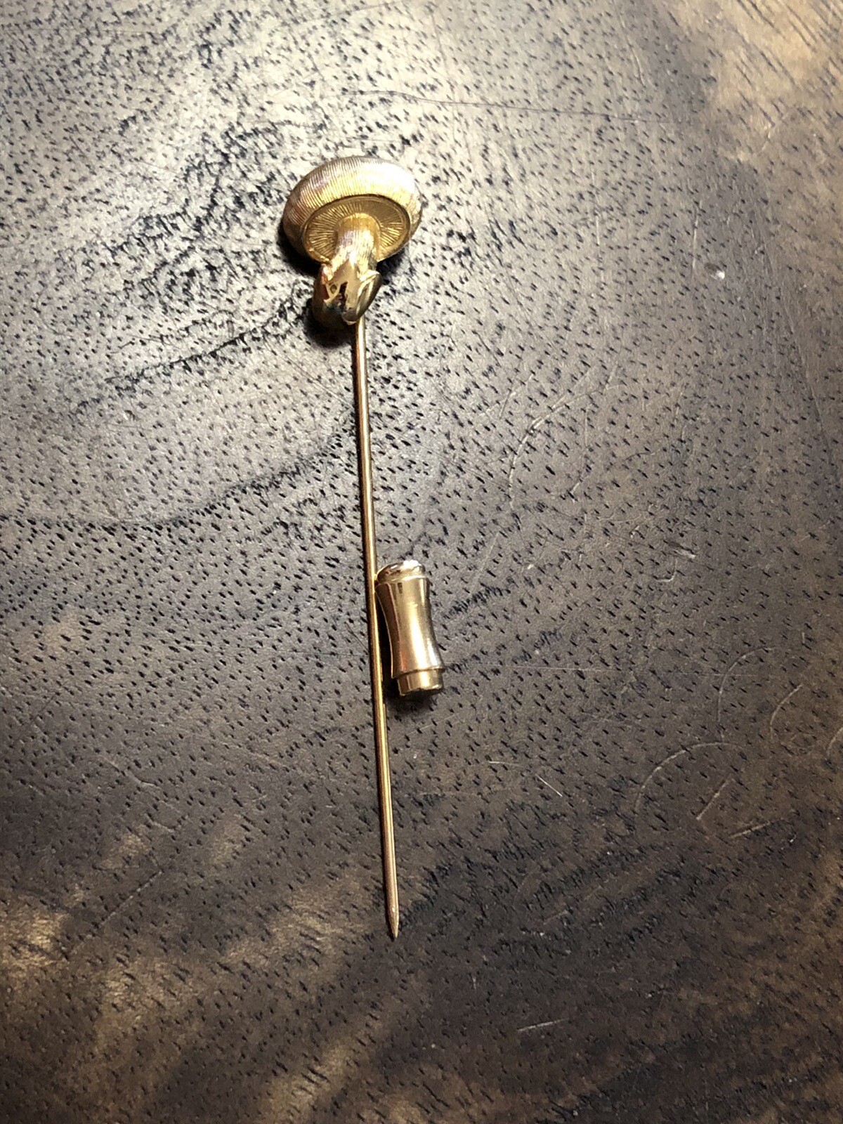 Vintage Crown Trifari Gold Tone Mushroom Stick Pin | eBay