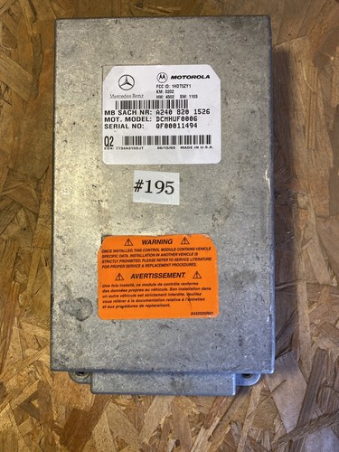 2000-2006 MERCEDES W220 S500 S430 MOTOROLA VOICE PHONE COMMAND MODULE ...