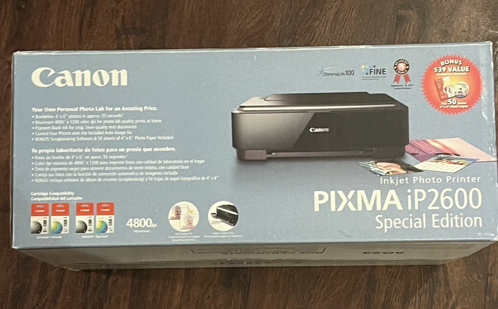 Canon Pixma iP2600 Inkjet Photo Printer Brand New In Box Special ...