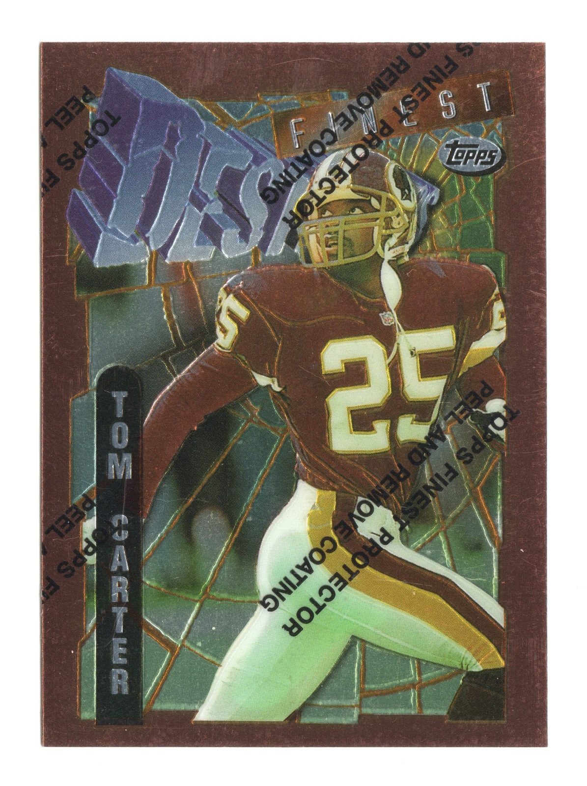 1996 Finest 81 Tom Carter Washington Redskins Card | eBay