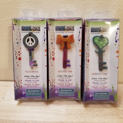 Lot of 3 Bunki Munki Variety of shapes Key Necklaces | eBay