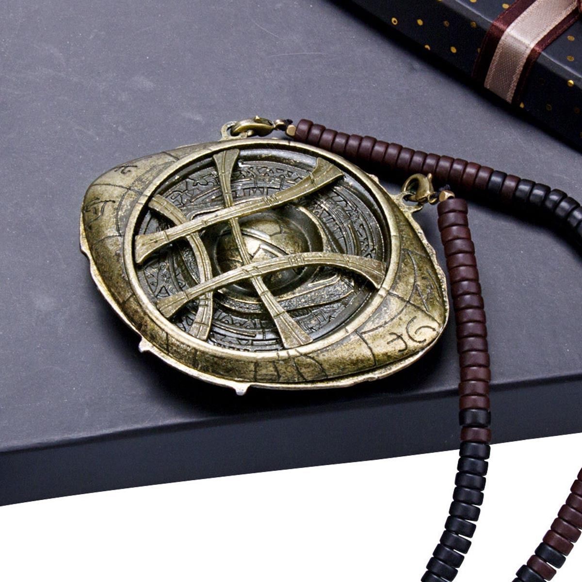 Doctor Strange Pendant Eye of Agamotto Necklace Antique Cosplay Props ...