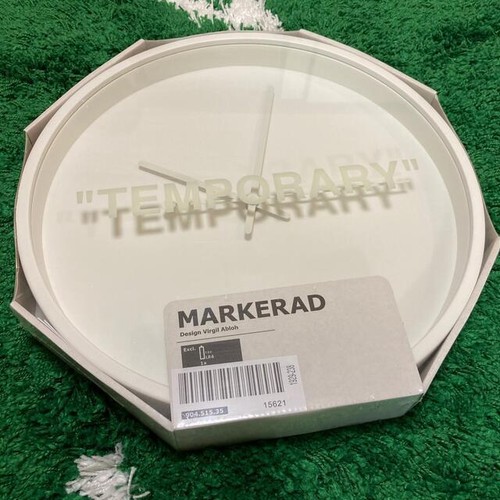 Virgil Abloh x IKEA MARKERAD Temporary Wall Clock Off-White jp | eBay