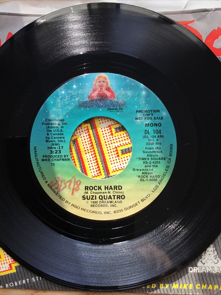 Suzi Quatro - Rock Hard (45 RPM, 1980) Dreamland Records PROMO Original ...