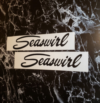 STRIPER seaswirl Boat Decals Stickers 16" Gloss black FAST USA! | eBay
