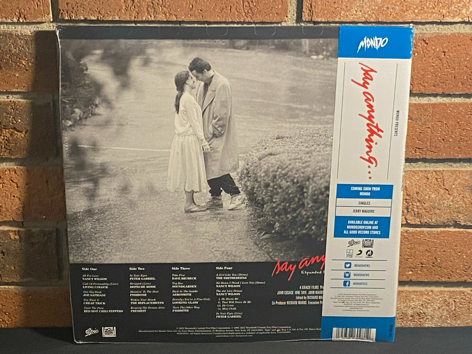 SAY ANYTHING... - Soundtrack, 180G 2LP BLACK VINYL Gatefold + Book New ...