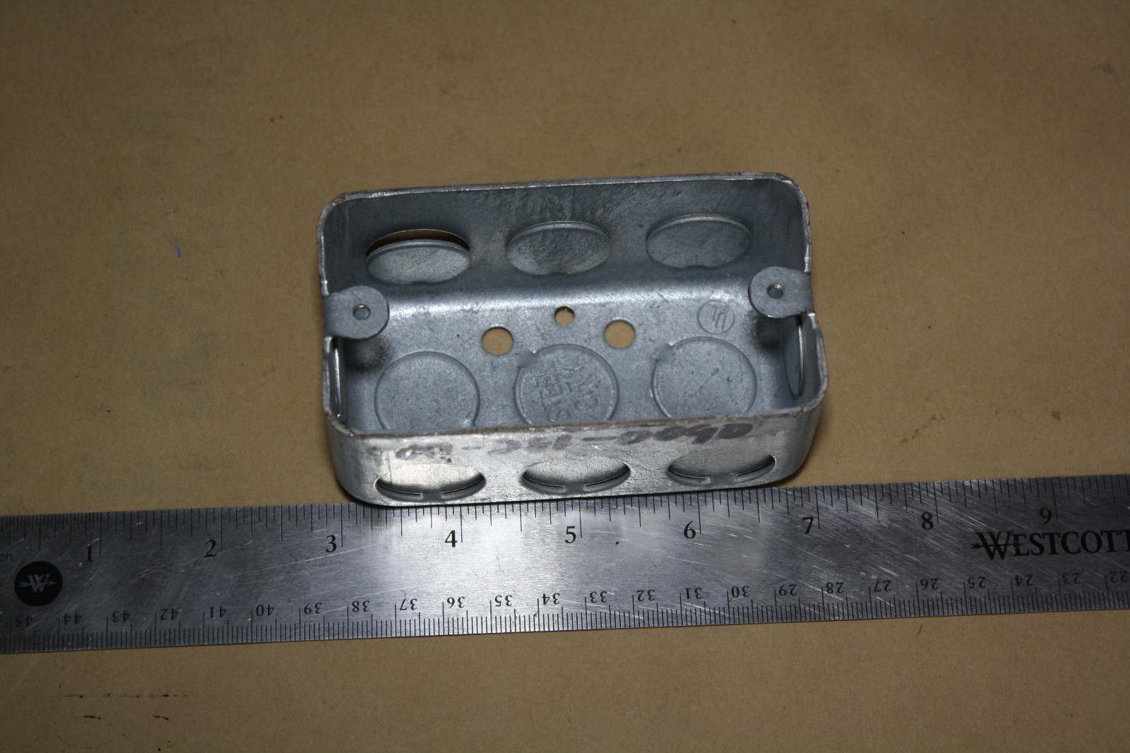 T & B 58361-1/2 Utility Box w/1/2" Conduit KO'S, Steel, 4"x2-1/8"x1-7/8 ...