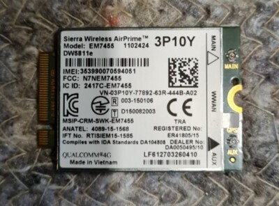 Sierra Wireless Airprime Dell WWAN LTE 4G DW5811e EM7455 | eBay