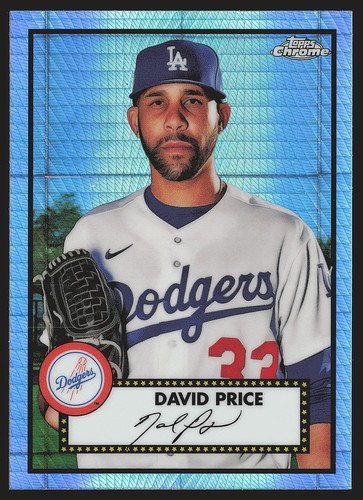 2021 Topps Chrome Platinum Anniversary #444 David Price Prism Refractor ...