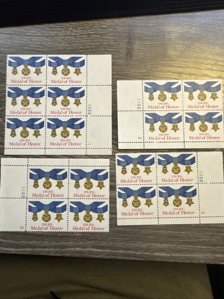 Scott 2045 US Block Medal of Honor MNH 1 Block Of 6, 3 Blocks Of 4 | eBay