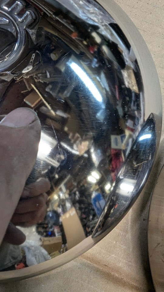 KENWORTH Semi Truck Rear Hub Cap Covers 4 x Stainless 8" Dome Style ...