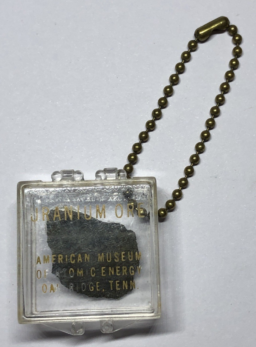 Uranium Ore Keychain from American Museum of Atomic Energy Oak Ridge ...