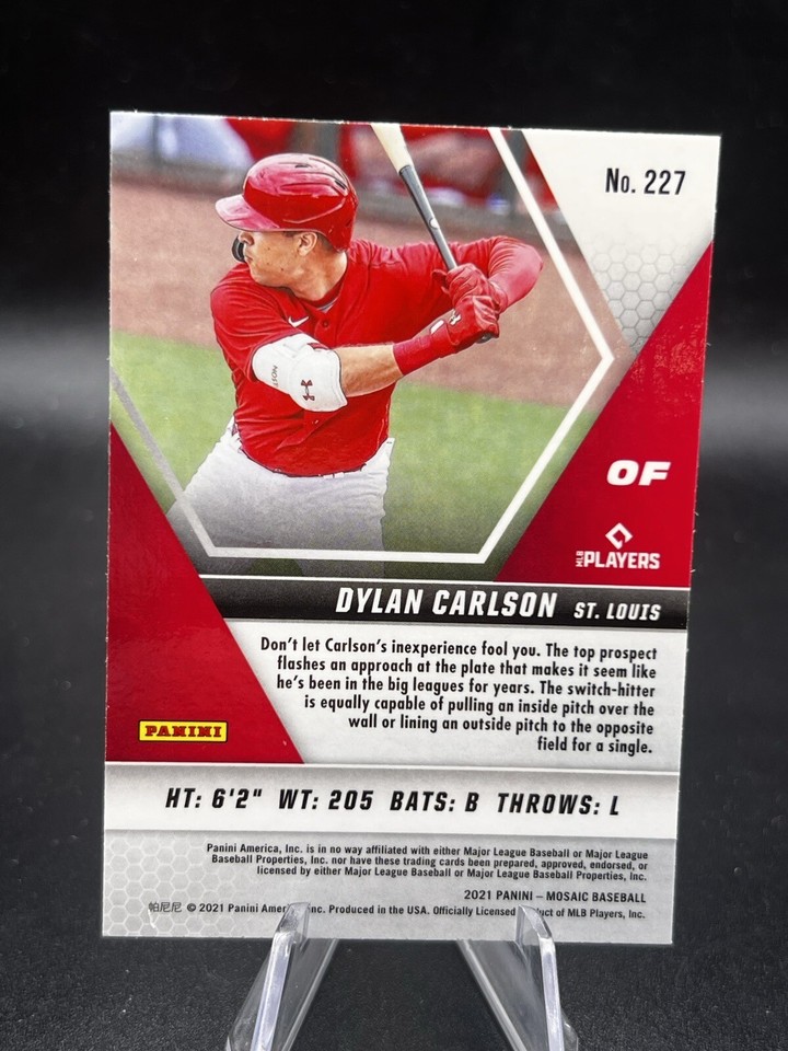 2021 Panini Mosaic Dylan Carlson Rookie St. Louis Cardinals #227 | eBay