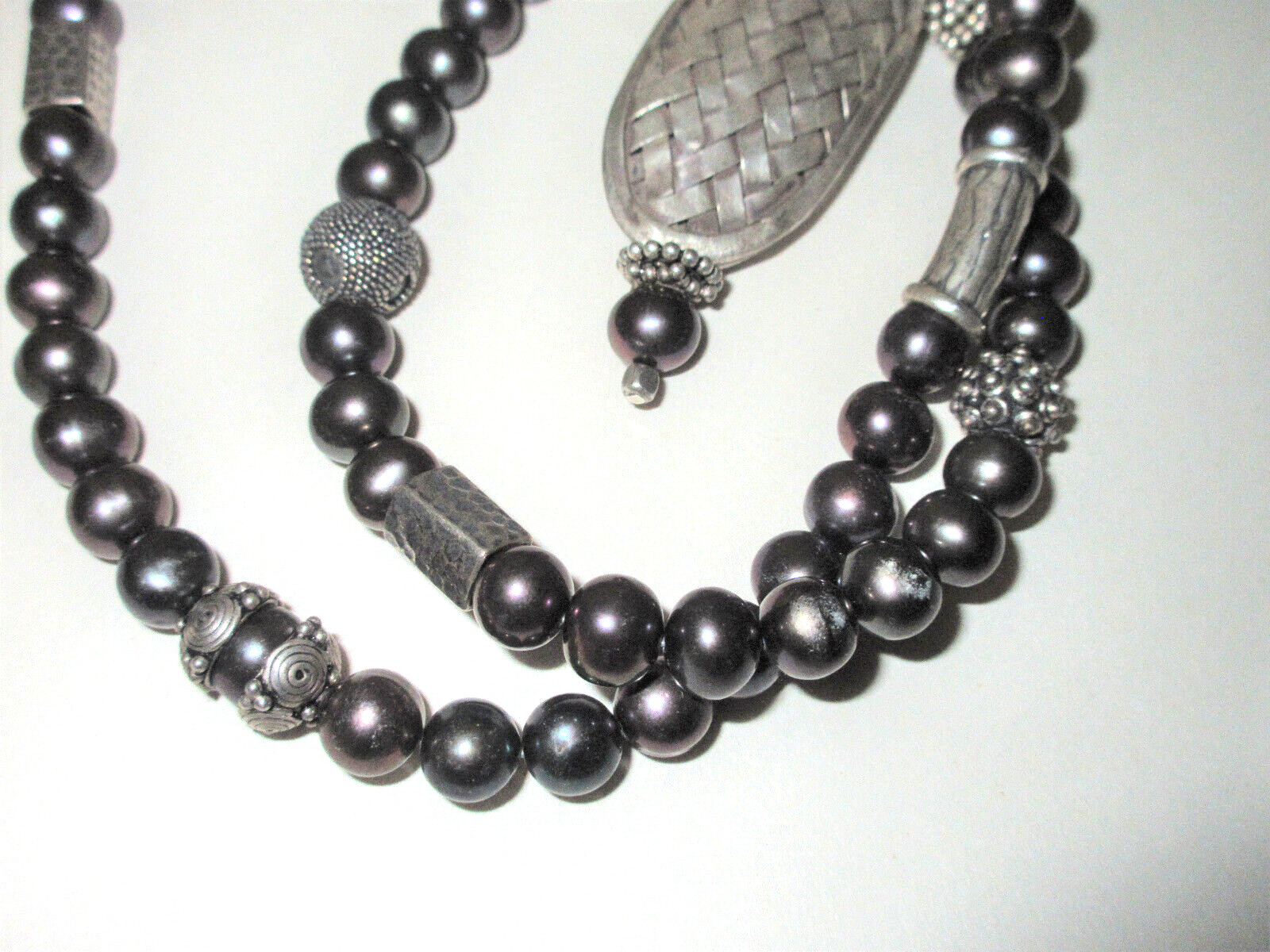 GENUINE BLACK PEARL NECKLACE STRAND STRING GORGEOUS … - Gem