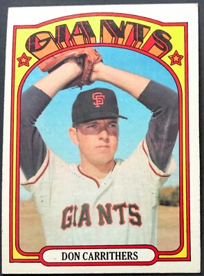 1972 Topps Baseball Card # 76 Don Carrithers San Francisco Giants | eBay